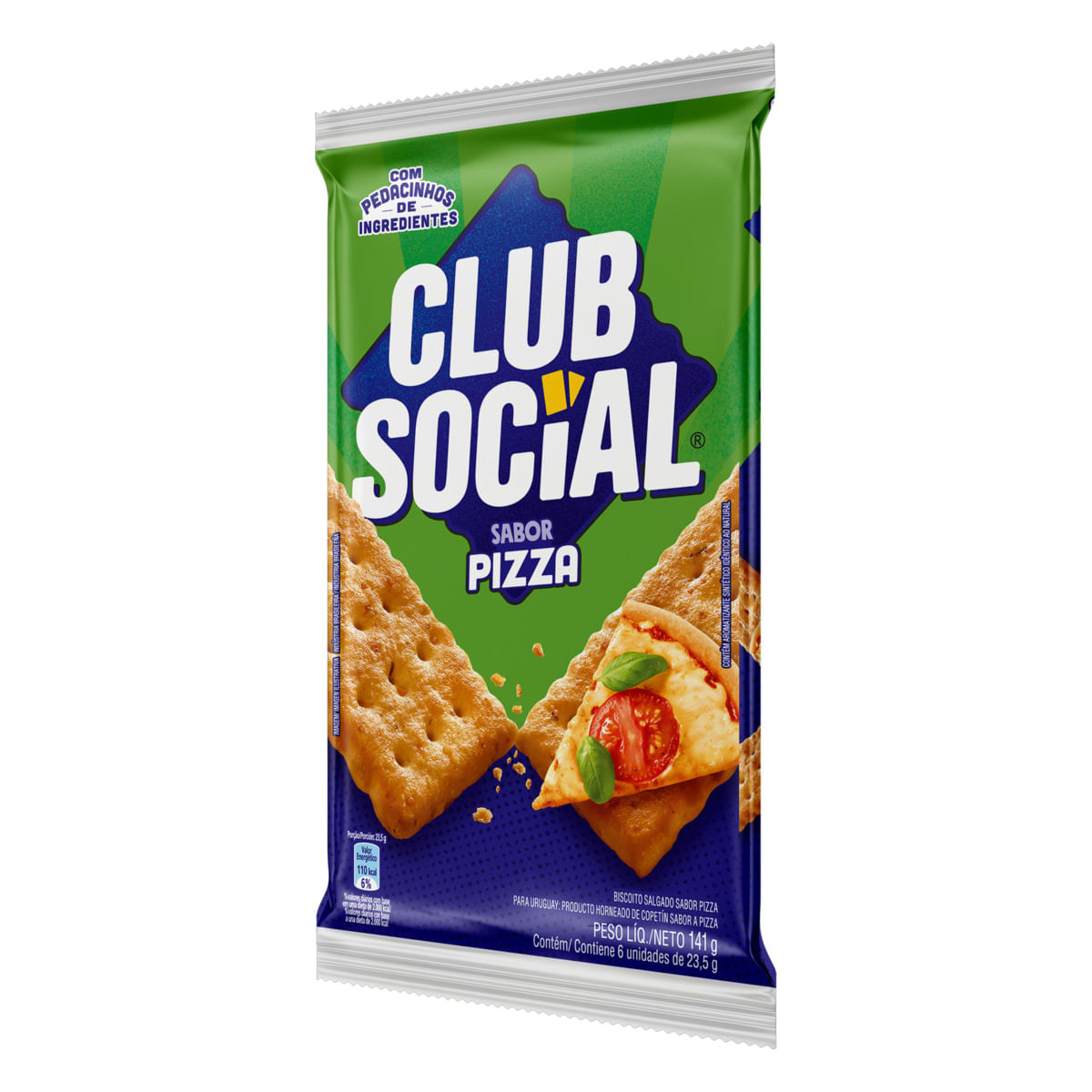 Biscoito Salgado Club Social Pizza Multipack 141g | Biscoito Salgado ...